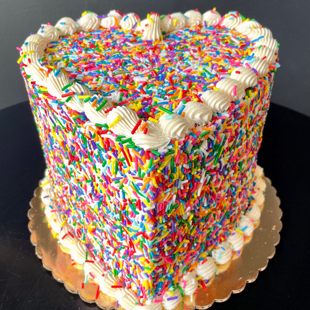 Rainbow Sprinkle Heart Cake – Pie, Pie My Darling